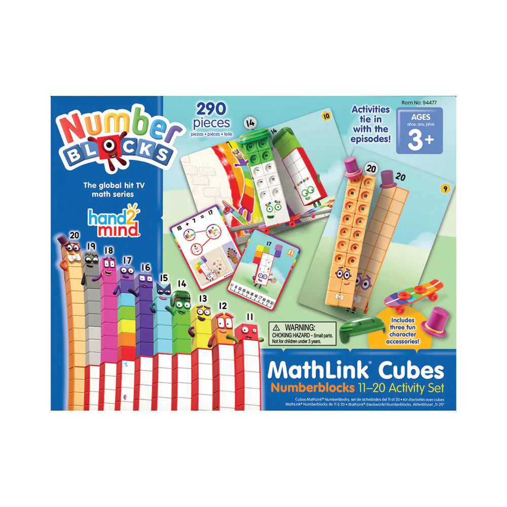 Numberblocks Mathlink Cube 11-20 Math Activity Set – Bunny + Munnie